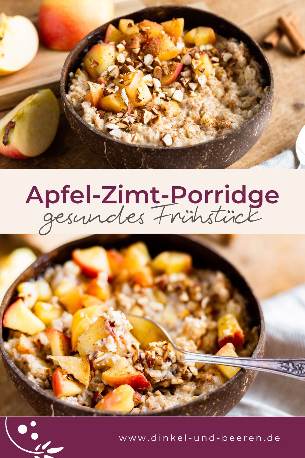 Apfel-Zimt-Porridge
