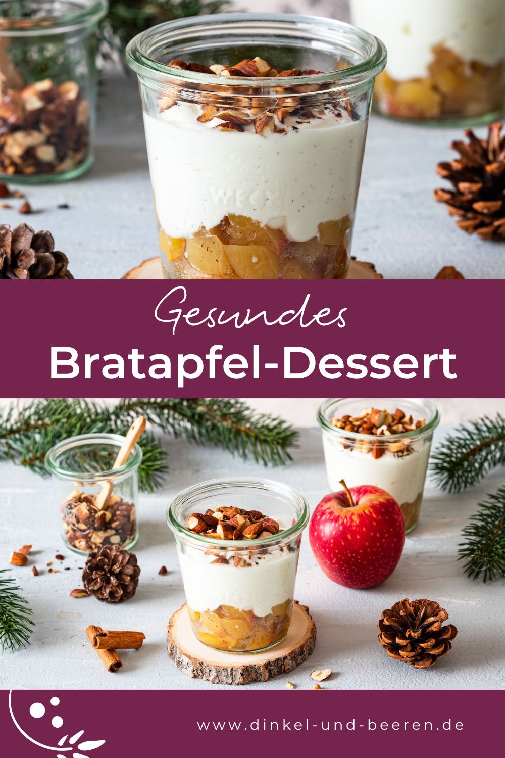 Gesundes Bratapfel-Dessert