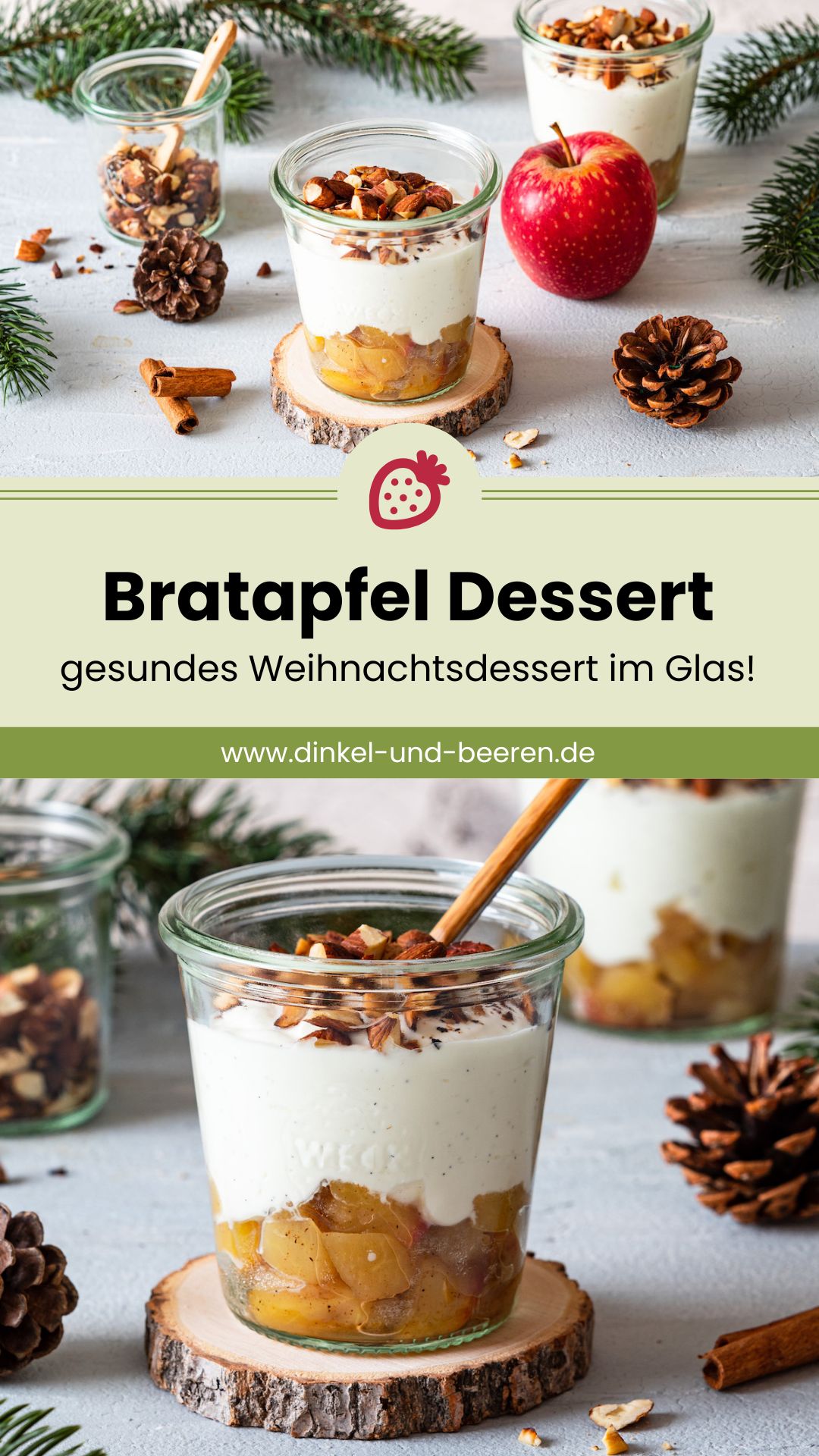 Gesundes Bratapfel-Dessert