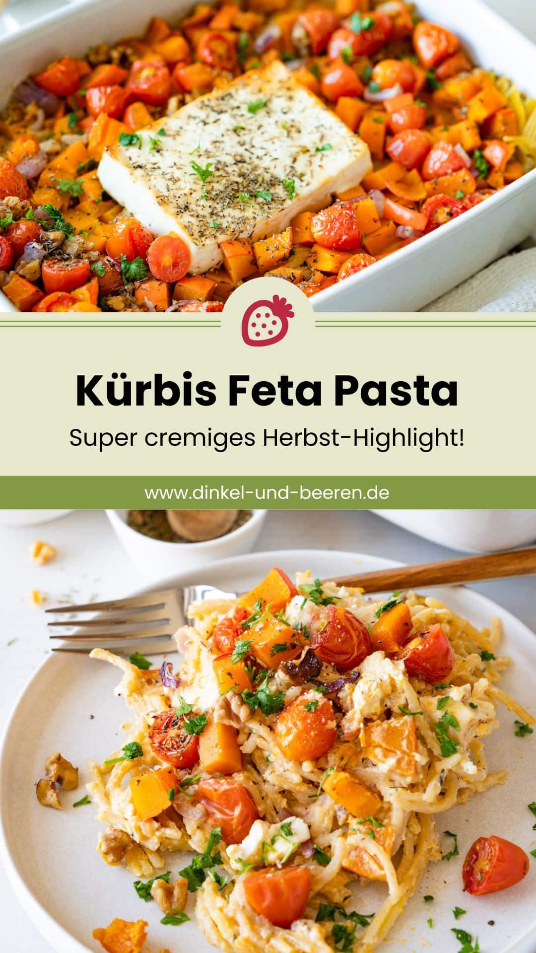 Kürbis-Feta-Pasta (aus dem Ofen)