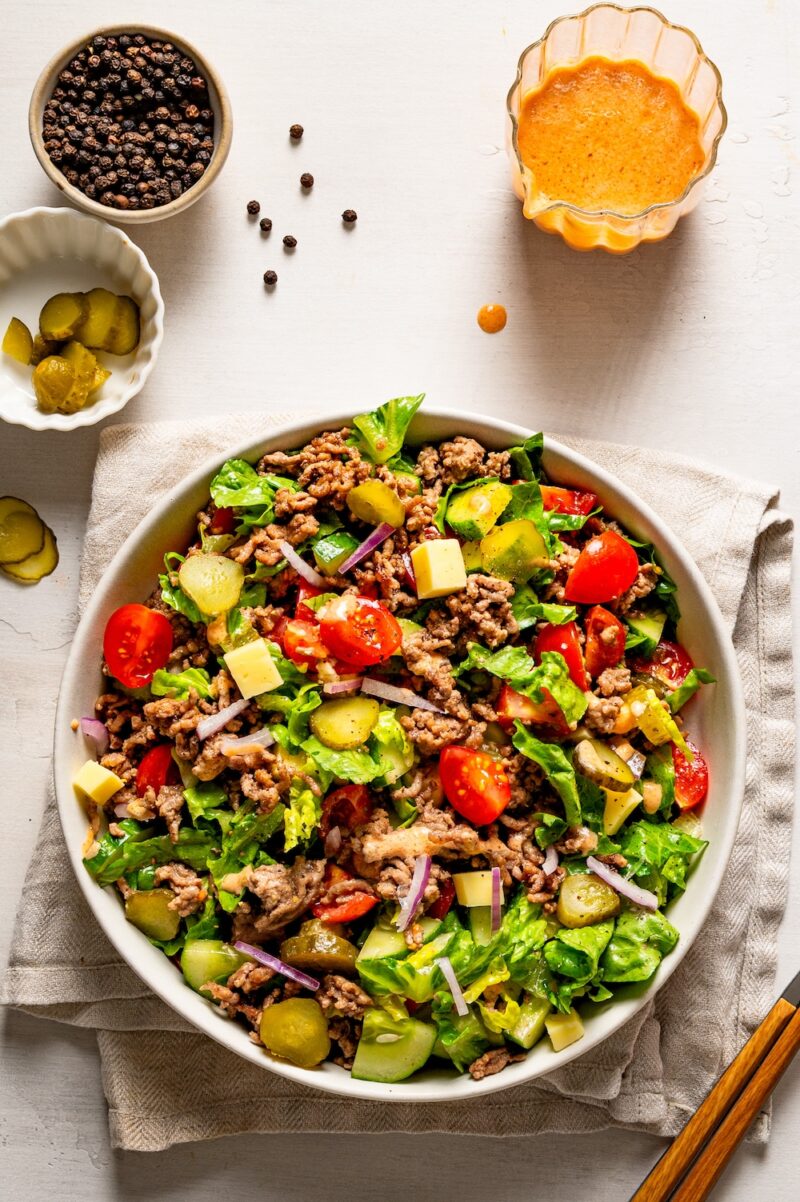 Big Mac Salat (low carb)