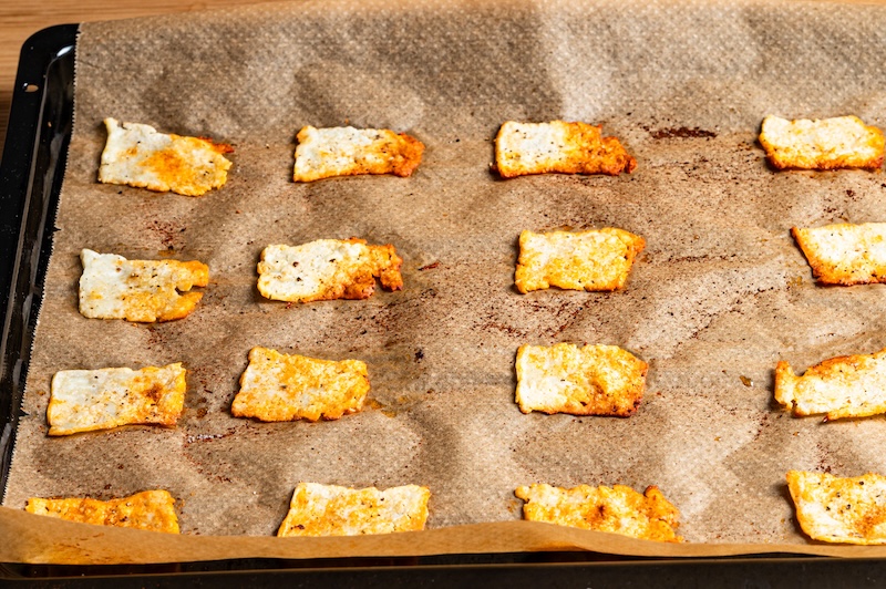 Kasechips Mit Scheibenkase